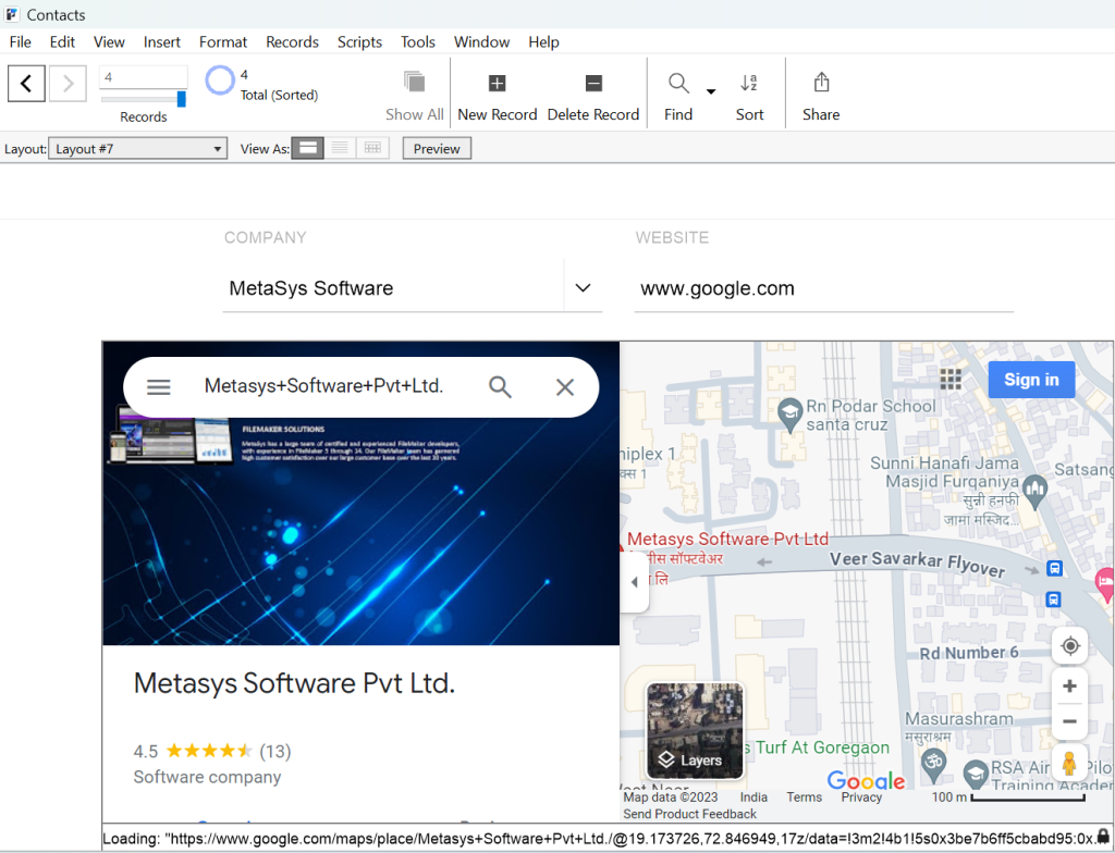 Exploring FileMaker’s Interface Design and Layout Tools > Metasys Software Pvt Ltd.